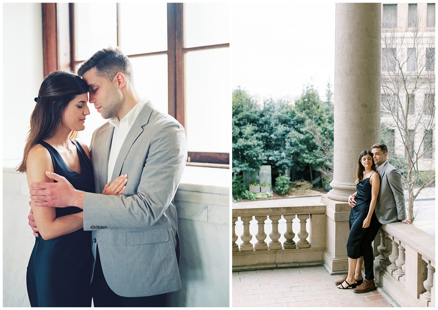 Audrey & Cole | Minimalist Chic Atlanta Engagement Session ...