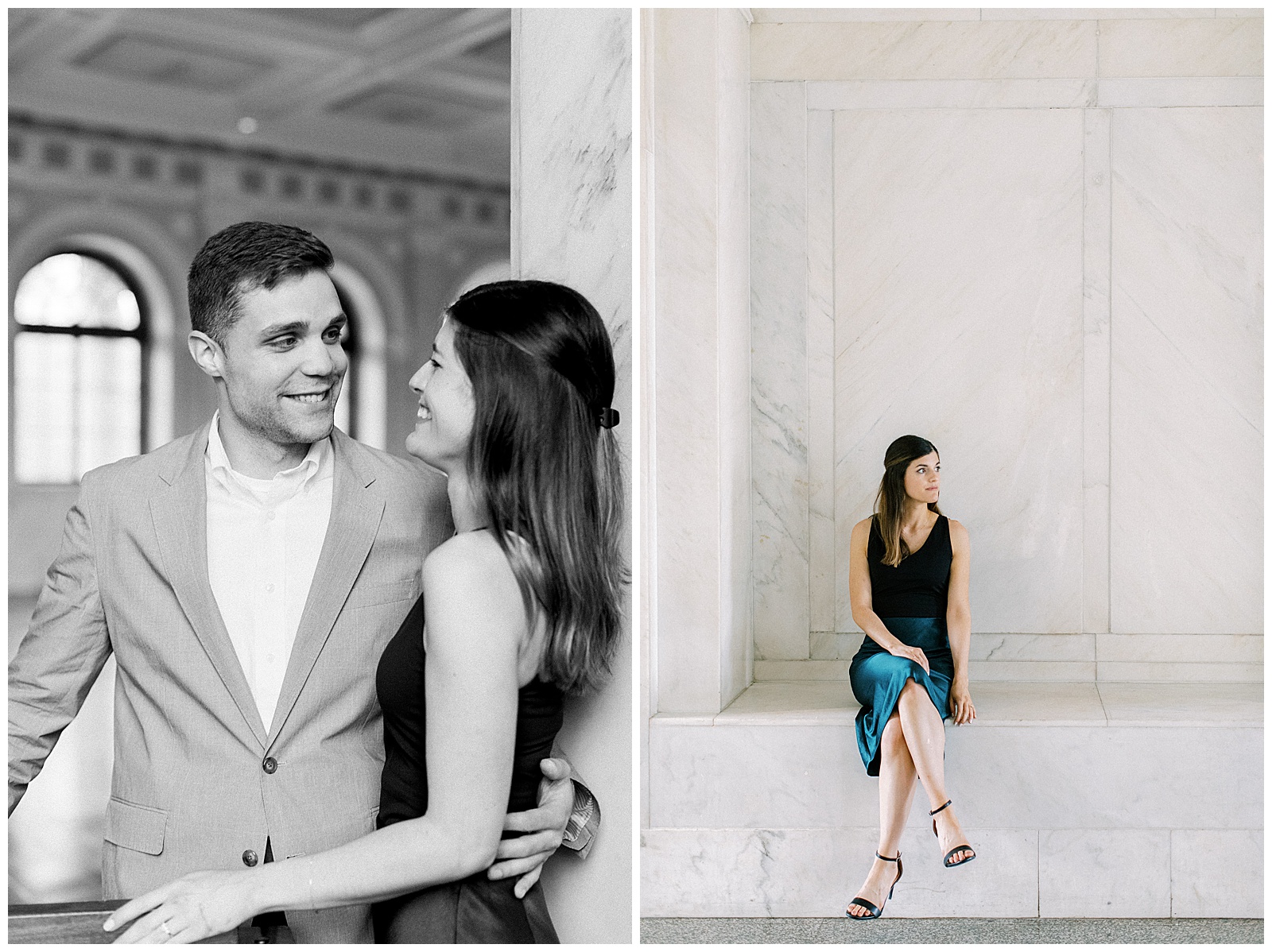 Audrey & Cole | Minimalist Chic Atlanta Engagement Session ...
