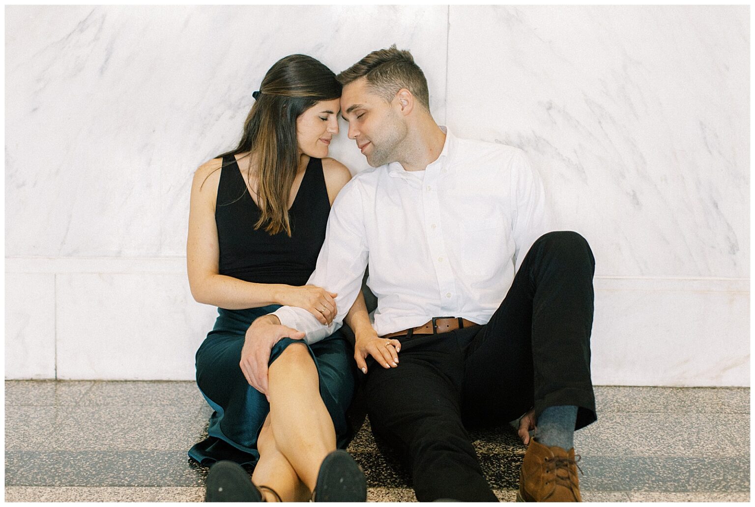Audrey & Cole | Minimalist Chic Atlanta Engagement Session ...