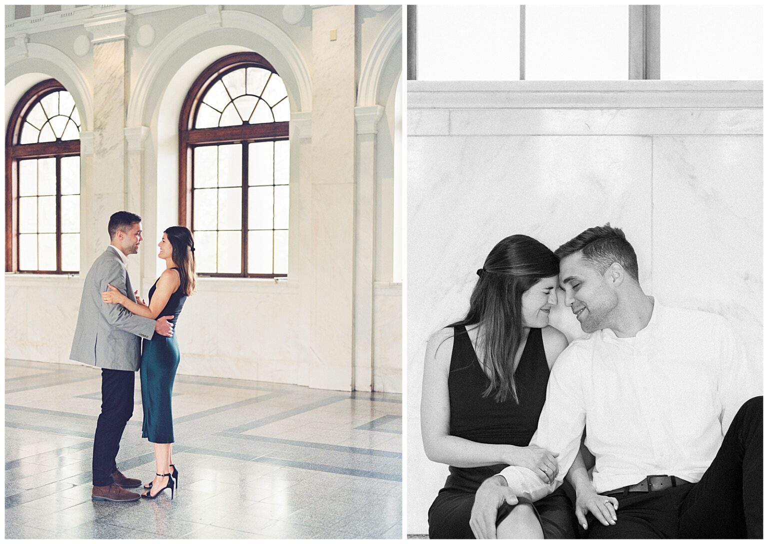 Audrey & Cole | Minimalist Chic Atlanta Engagement Session ...